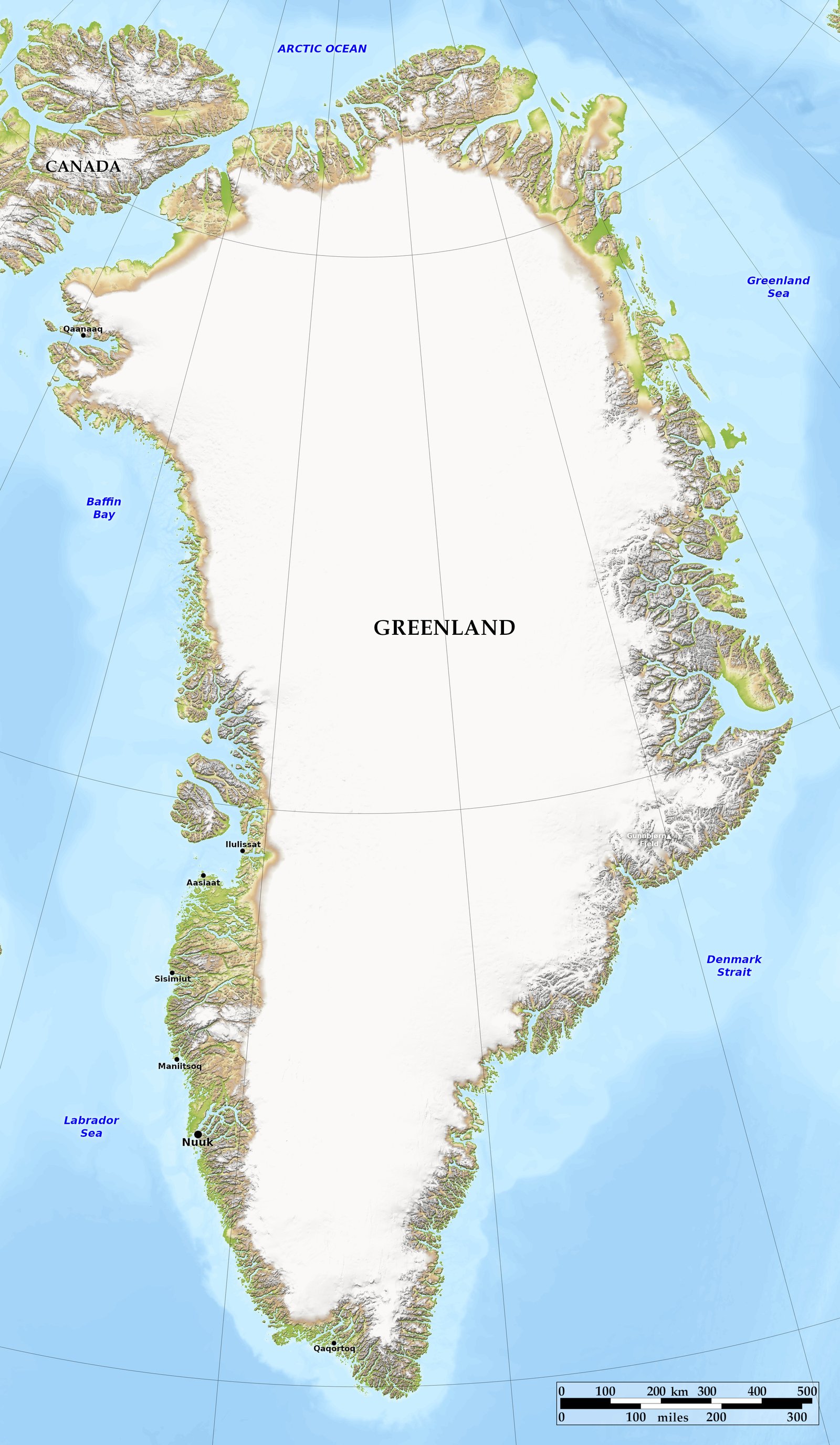 Map Of Greenland Carte Du Groenland Avec Villes AYSPAK Map Of Greenland Carte Du Groenland Avec Villes AYSPAK